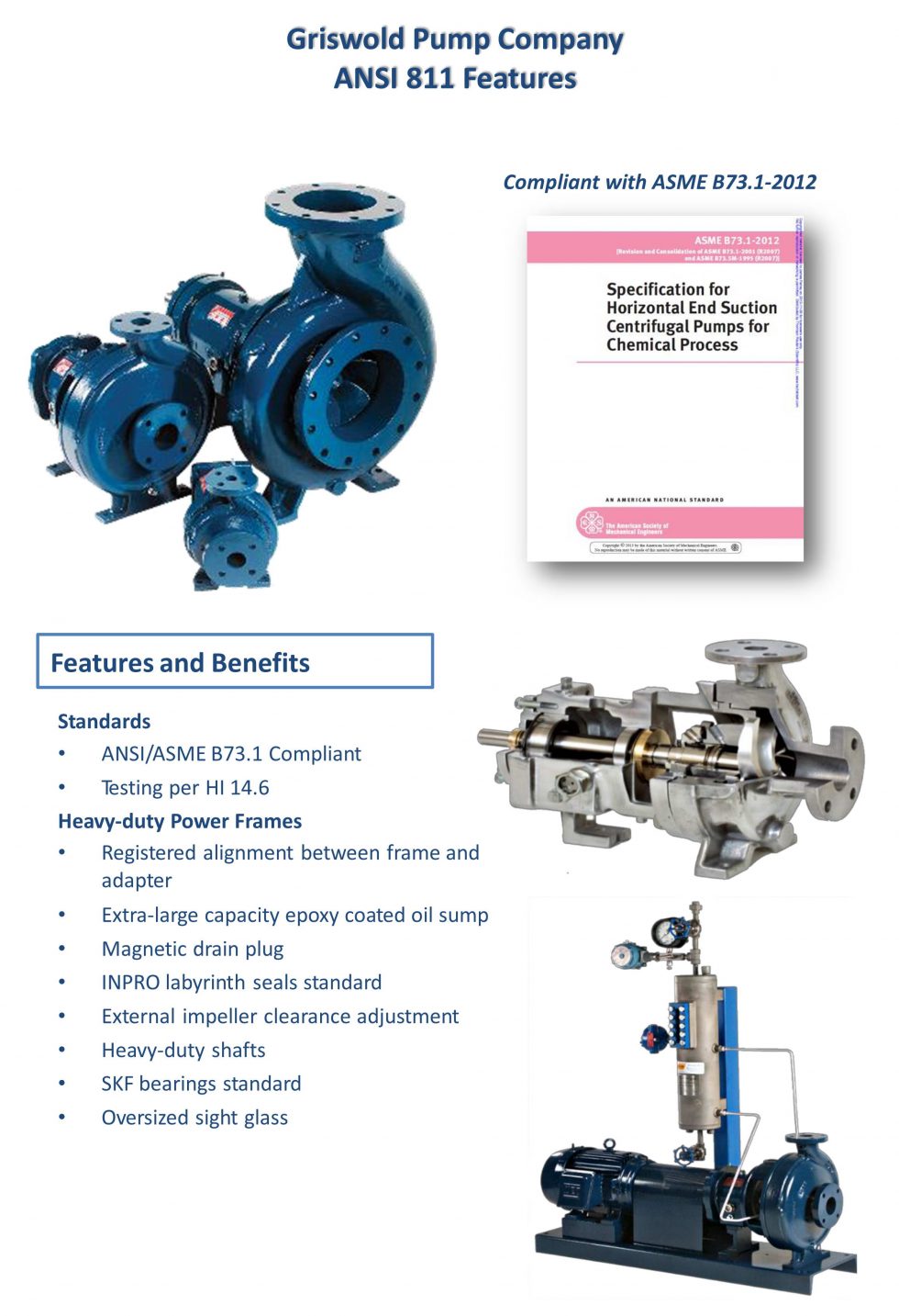 ANSI Process Pumps - Plant Equipment