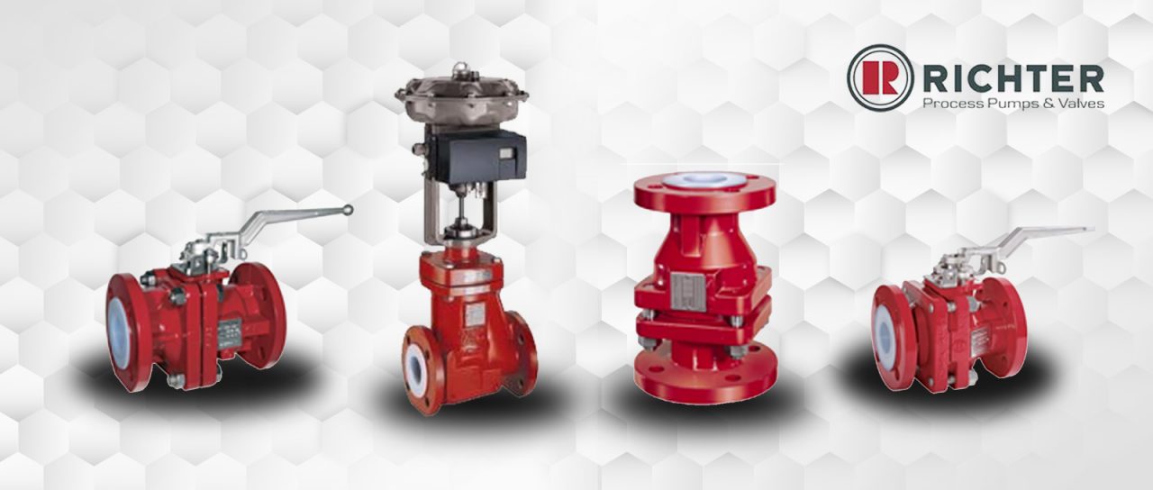 PTFE - PFA Lined valve & Control valve - Plant Equipment