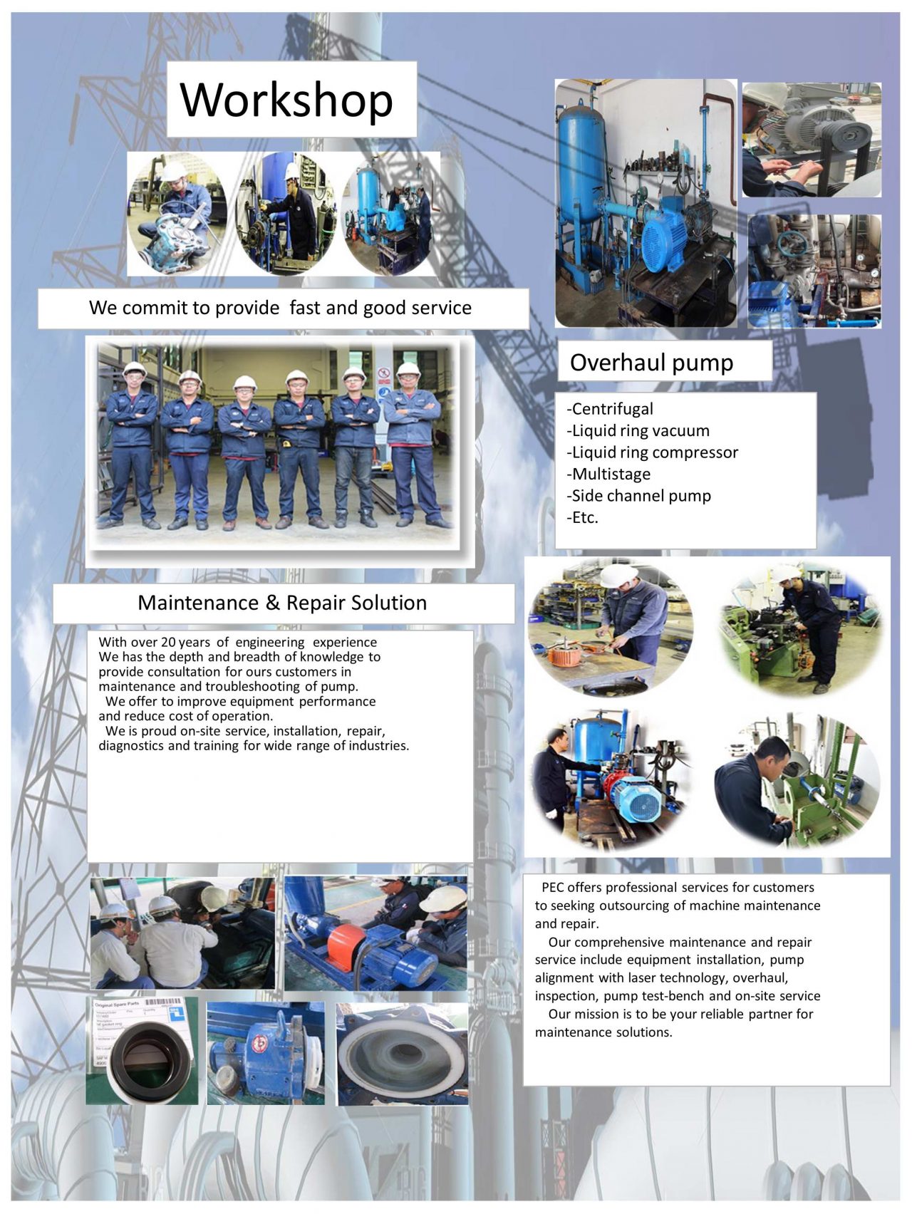 Service - Plant Equipment