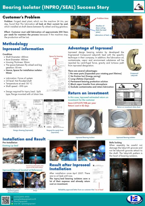 Inpro Seal Job Reference - Plant Equipment