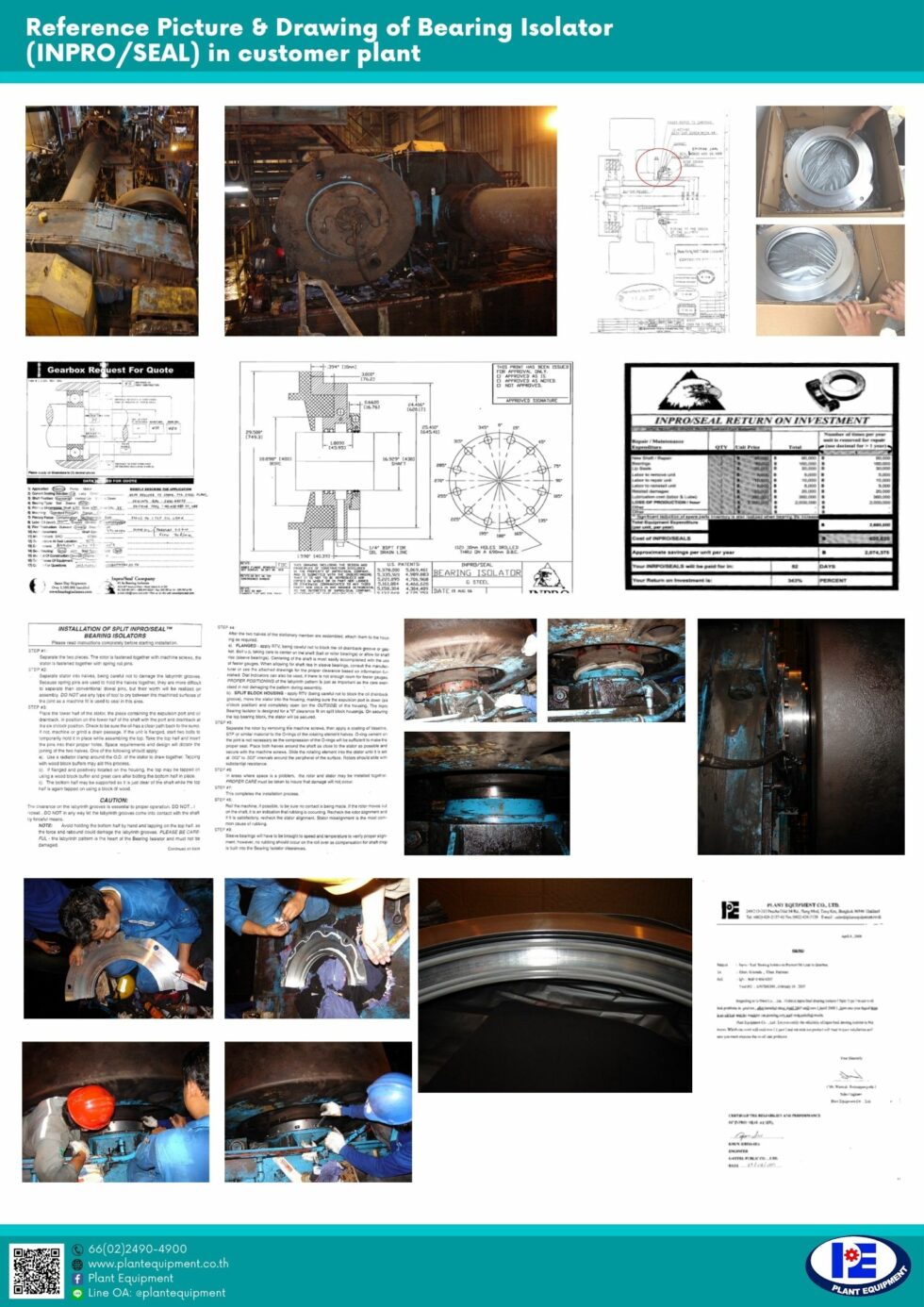 Inpro Seal Job Reference - Plant Equipment